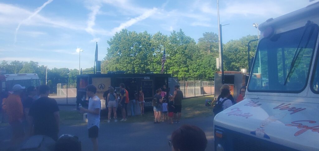 Traveling Tomato food truck flying the American flag. – American Flag ...